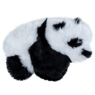 Panda Sheepskin Fur Area Rug 37x26" - 2'3" x 12' Runner - Bed Bath ...
