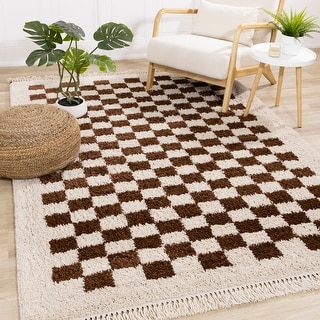 Bella Collection - Rainbow Zig Zag Stripes Shag Rug - On Sale - Bed ...