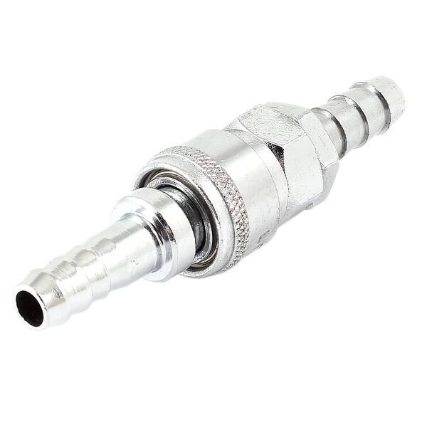6.5mm x 10mm Metal Hose Barb Quick Disconnect Industrial Coupler ...