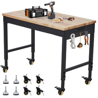 72" x 25" Adjustable Workbench with 2000 Lbs Capacity - Bed Bath ...
