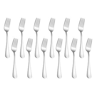 12 Pieces, 6.7inch Stainless Steel Dinner Forks Set - Bed Bath & Beyond ...