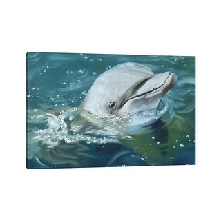 iCanvas "Friendly Dolphin" by D. "Rusty" Rust Canvas Print - Bed Bath ...