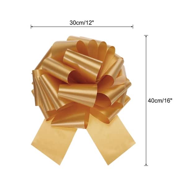 12 Inch Giant Large Pull Bow Metallic Car Bows Ribbon for Wedding - Bed ...