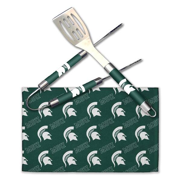 COL 990 Michigan State BBQ Grill Utensil Set - Green - Bed Bath ...