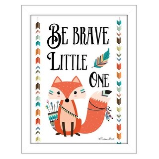 TrendyDecor4U Contemporary "Be Brave Little One" Framed Print Wall Art ...