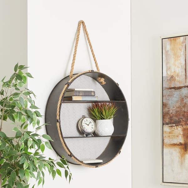 circle shelf wall decor