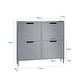 Haotian FSR100-W, 4 Drawers Shoe Cabinet Rack Storage Cupboard Organizer Unit - Bed Bath ...