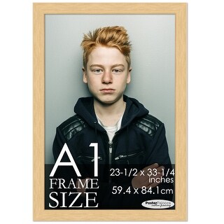 A1 Frame Natural Modern Minimalist - Wooden 23.5x33.25 Frame - Modern ...