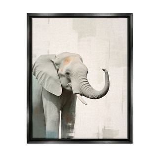 Stupell Grey Modern Elephant Framed Floater Canvas Wall Art Design by Irena Orlov - Bed Bath ...