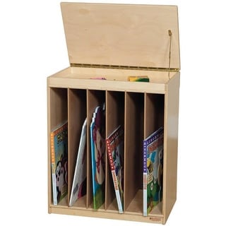 Wood Designs Big Book Display Storage Unit with Flannelboard, Toddler ...