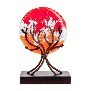 Novica Handmade Fruit Of Life In Red Art Glass Sculpture - Bed Bath ...