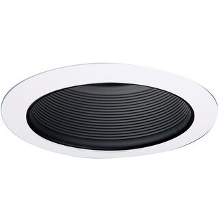 Cooper Lighting RE-6100BB Baffle Trim, Aluminum, Black & White, 6 ...