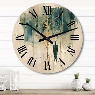 Designart "Abstract Portrait and Tree I" Abstract Portraits Oversized ...