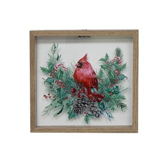 Glass Wall Art Cardinal - Bed Bath & Beyond - 40972475
