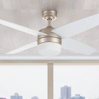 52" Prominence Home Memphis Pewter Contemporary Indoor LED Ceiling Fan ...