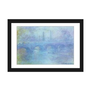 iCanvas "Waterloo Bridge, Effect of Fog, 1903 " by Claude Monet - Bed ...