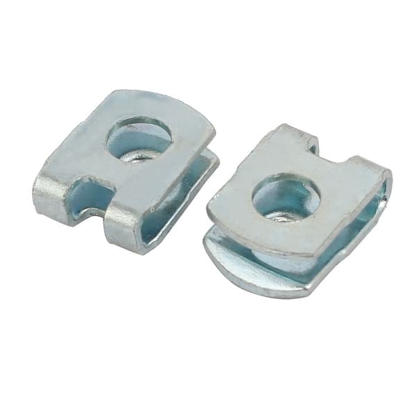 Fit M4 Screw 65Mn Spring Steel U Clip Nut 15mm x 11.5mm 24pcs - Silver ...