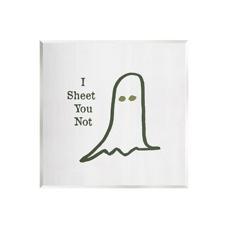 Stupell I Sheet You Not Ghost Wall Plaque Art, Design by Lauren Rader ...