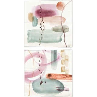 Dina June 'Boho Garden A' Canvas Art (Set of 2) - Bed Bath & Beyond ...