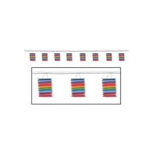 Pack of 6 Multi-Color Fiesta Lantern Garland Party Decorations 12 ...