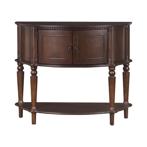 Cambridge Brown Traditional Wood Console Table - Bed Bath & Beyond ...