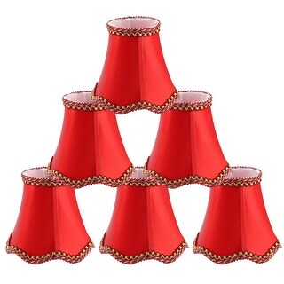 Wall Ceiling Clip on Lamp Shades Light Cover Red 3x5.3x4.7 Inch, 6pcs ...