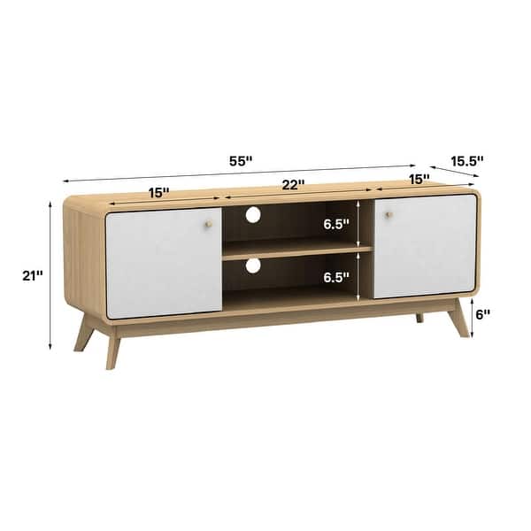 Ren Home Leva Media Console TV Stand with Storage - Bed Bath & Beyond - 37843851