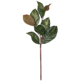 Sullivans Artificial Magnolia Leaf Stem 27"H Green - 27"H x 4"L x 4"W ...