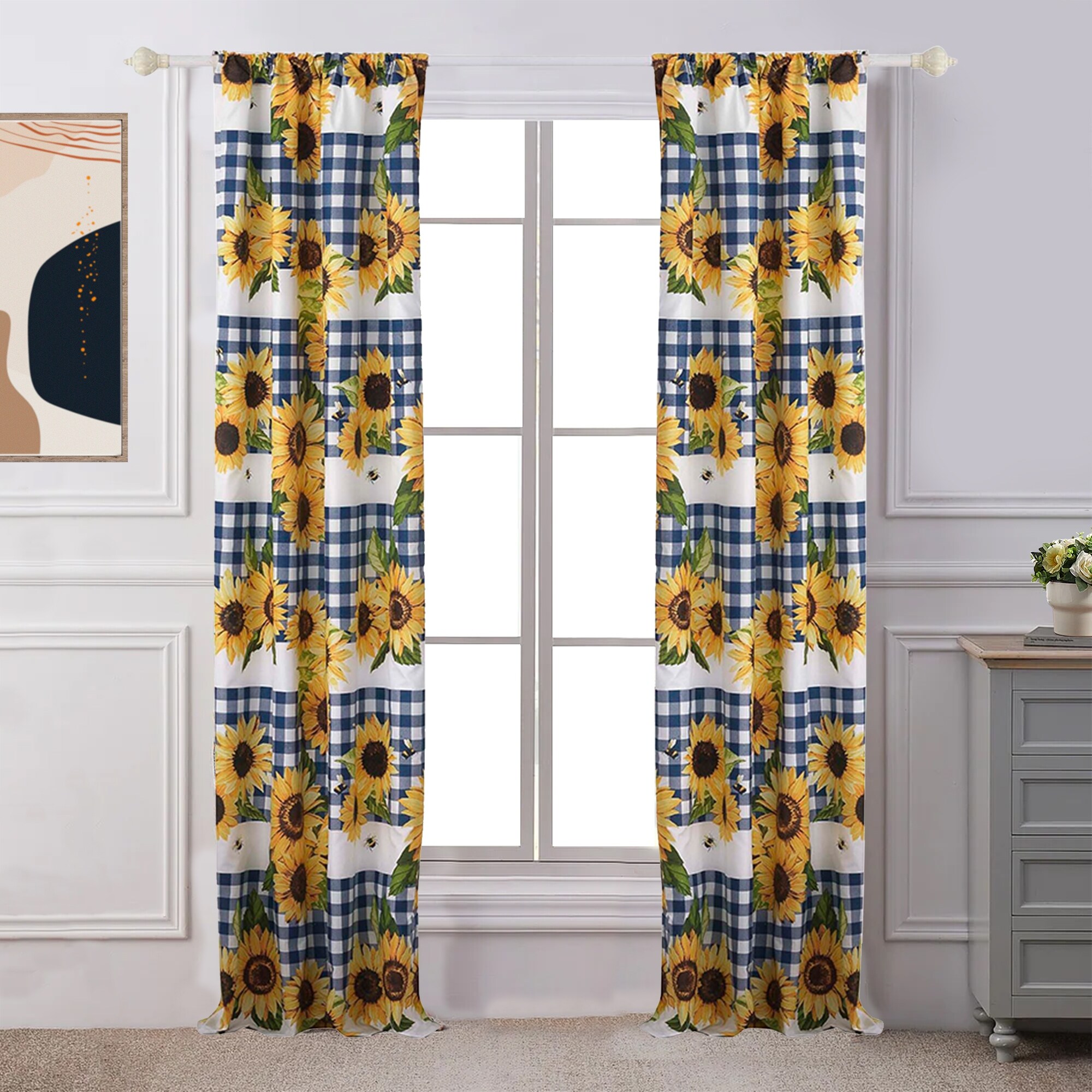 Blue Plaid Curtains - Bed Bath & Beyond
