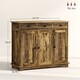 Retro Sideboard Freestanding Wooden Storage Cabinet with Drawers ...