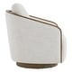 Spruce & Spring Skyler Modern Upholstered Living Room Swivel Bucket ...