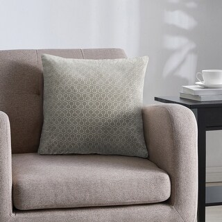 VCNY Home 18" x 18" Taupe Honeycomb Embossed Textured Decorative Pillow ...