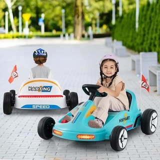 2V 7AH Battery Powered Ride on Race Toy Car Kids Electric Go Kart - Bed ...