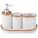KRALIX 4 Pc Naomi Resin Painte Coated Bath Accessory Set - Bed Bath ...