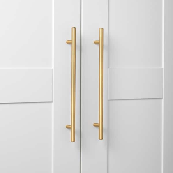 GlideRite 9-inch CC Solid Satin Gold Cabinet Bar Pulls (Pack of 25) - On Sale - Bed Bath ...