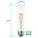 Luxrite Edison T9 LED Tube Light Bulbs 60W Equivalent 3000K Soft White 550 Lumens Dimmable 5W UL ...