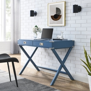 Computer Desk with Storage Solid Wood Desk with Drawers Modern Study ...