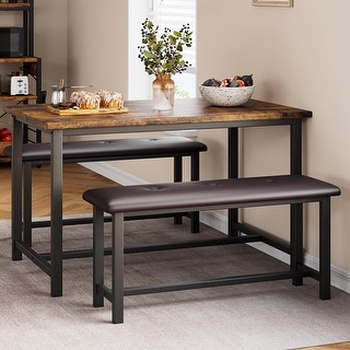 Kitchen Table with Benches, Dining Table Set for 4 - Bed Bath & Beyond ...