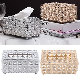 Rhinestone Crystal Rectangular Tissue Box Cover - Bed Bath & Beyond ...