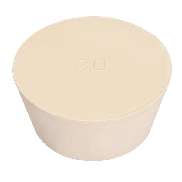 White Tapered Shaped Solid Rubber Stopper for Lab Tube Stopper ...