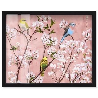 Little Birds Chirping Farmhouse Art Shadowbox Print by Art Remedy - Bed ...