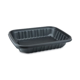 EarthChoice Entree2Go Takeout Container, 11.75 x 8.75 x 2.13, Black ...