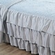 Serent Matte Satin Ruffle Bedspread Set - - 11802559