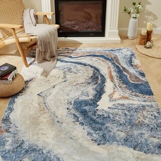 Abstract Wave Area Rug 303 - Bed Bath & Beyond - 40131926