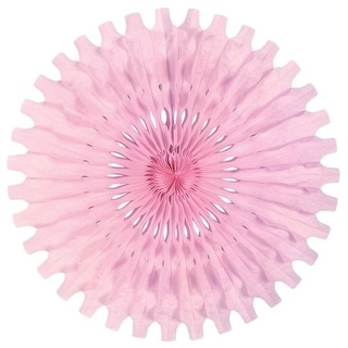 Club Pack of 12 Pink Tissue Fan Hanging Decorations 25" - Bed Bath ...