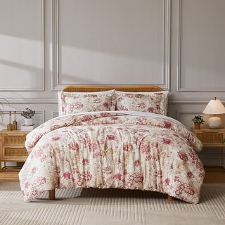 Skye 300 Thread Count Cotton 3-piece Duvet Cover Set - Bed Bath ...