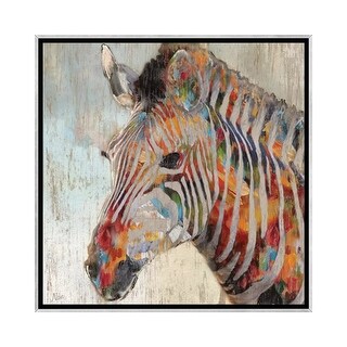 iCanvas "Paint Splash Zebra" by Nan Framed - Bed Bath & Beyond - 37664647