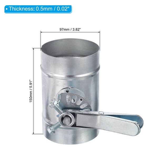 HVAC Duct Manual Volume Damper, Metal Airflow Backdraft Damper Control ...