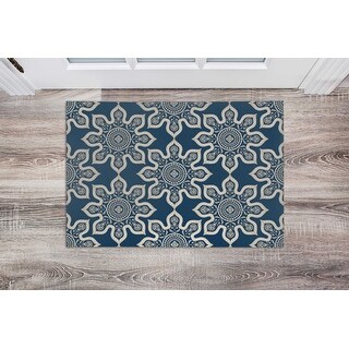 MULTI MANDELA NAVY Doormat By Kavka Designs - Bed Bath & Beyond - 36816559