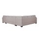 Breathable Fabric U-Shape Sectional Sofa with Extra Wide Chaise Lounge ...